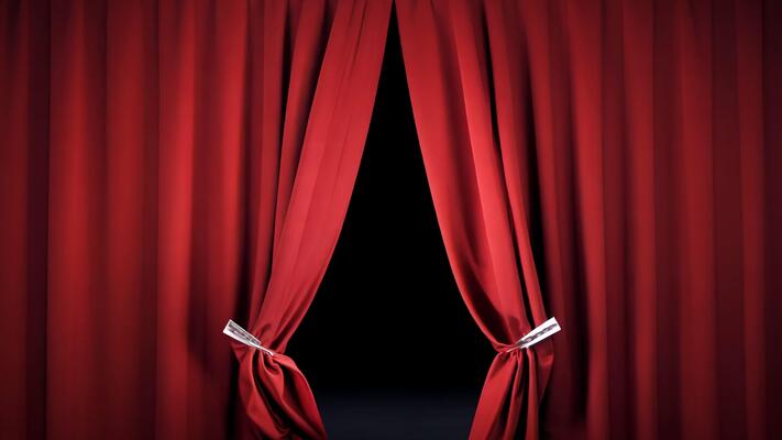 Curtain Opening Animation Stock Video Footage for Free Download