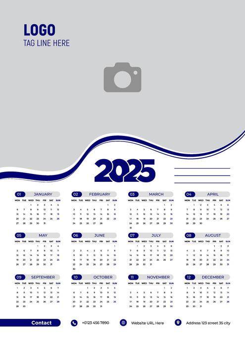 Calendar 2025 Vector Art, Icons, and Graphics for Free Download