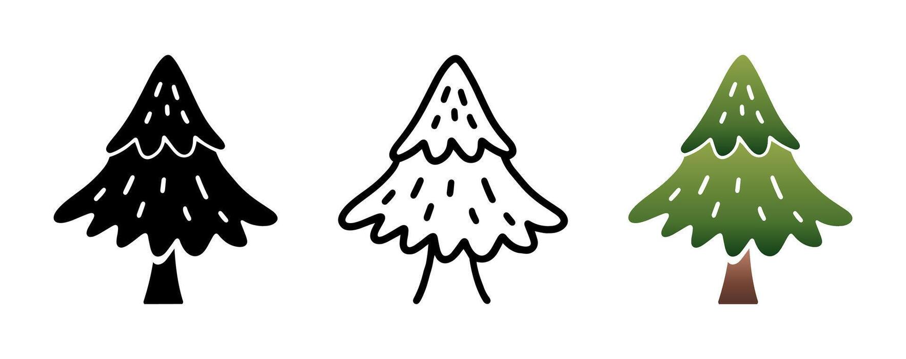 Pine Tree Line Drawing Vector Art, Icons, and Graphics for Free Download