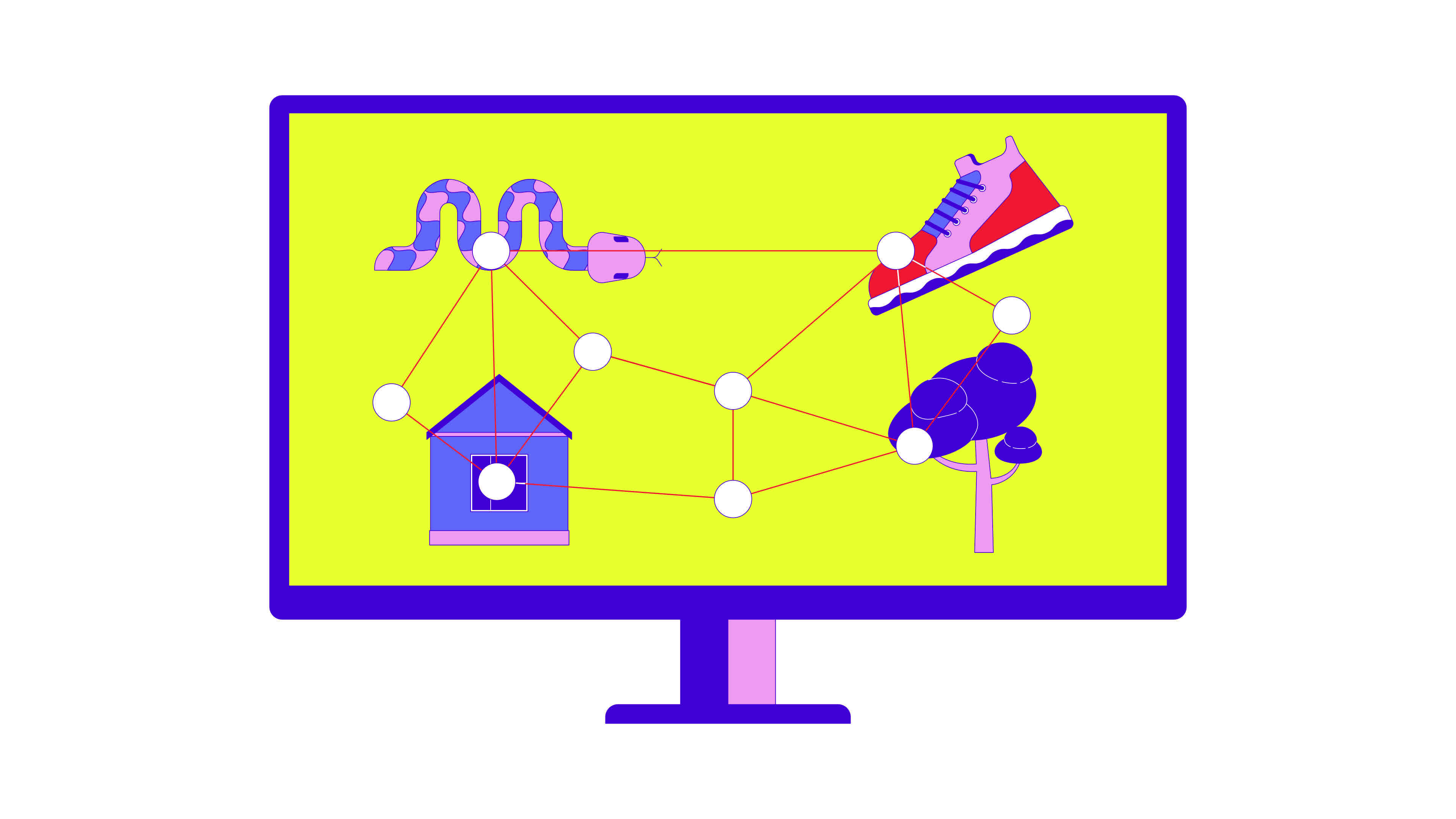 Computer screen-based eye tracking cartoon animation. Eyetracking task ...
