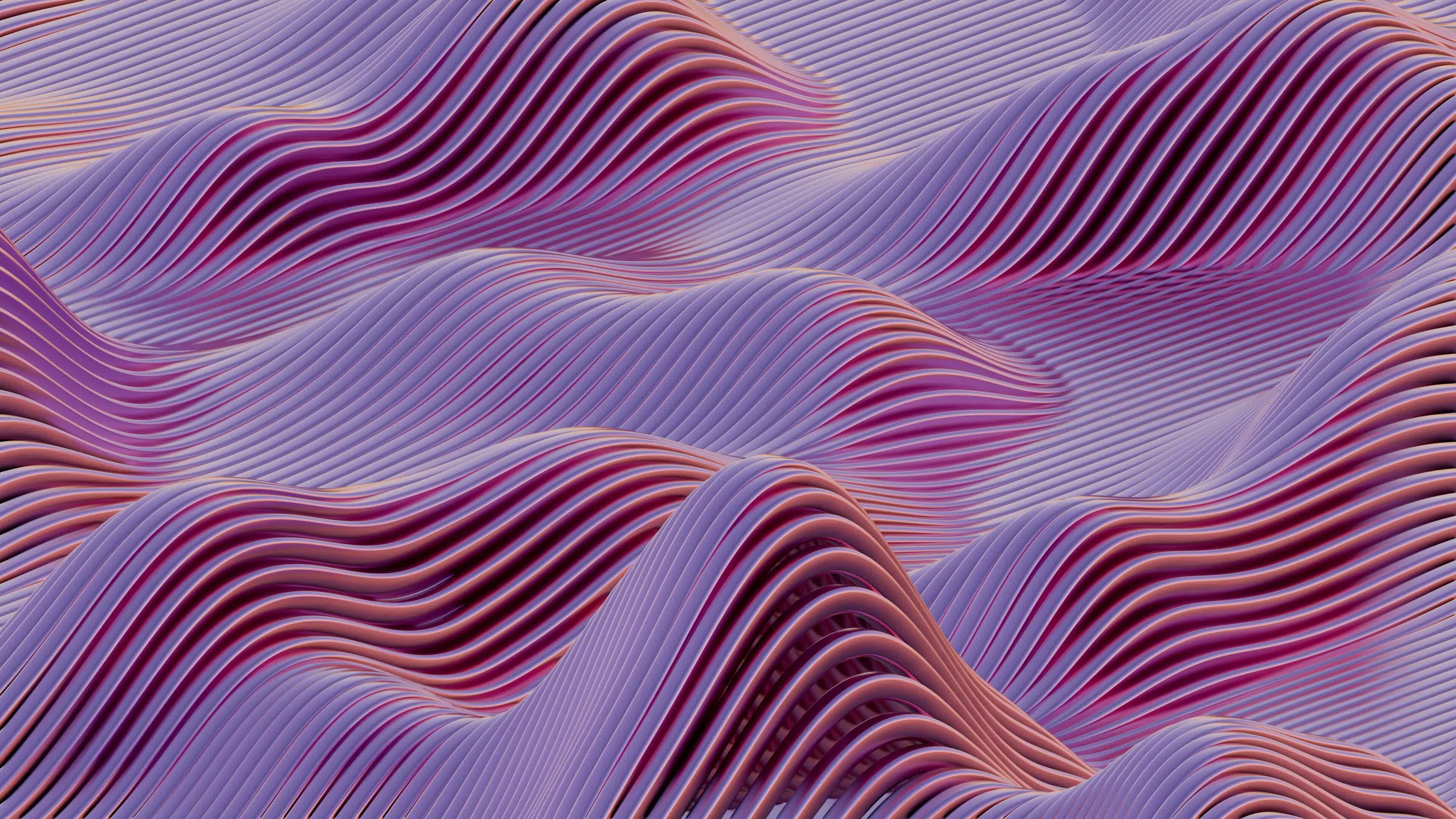 Waves Of Dynamic Waveforms With Effects Creating A Visually Rhythmic