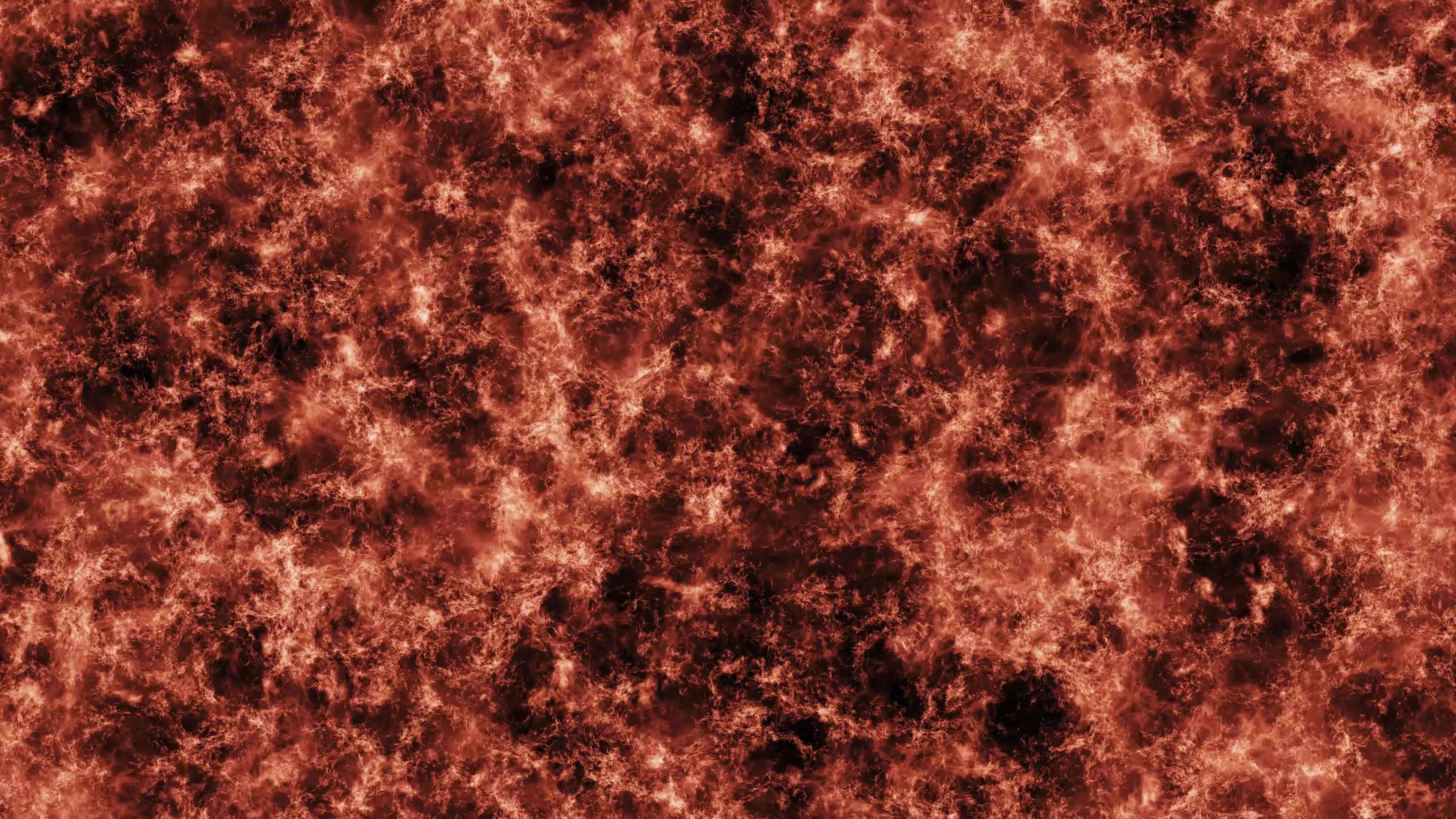 Red Orange lava fire flowing 4K background. Hot fire texture. Animation for visual effects with ...