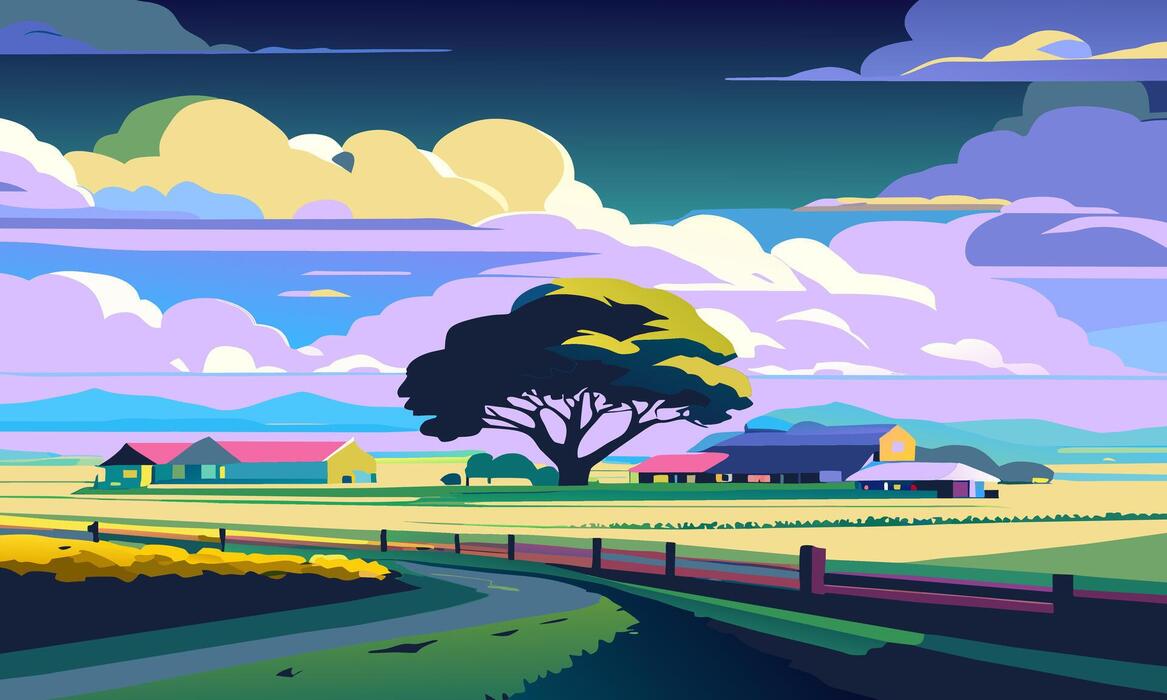 Colorful Landscape Vector Art, Icons, and Graphics for Free Download