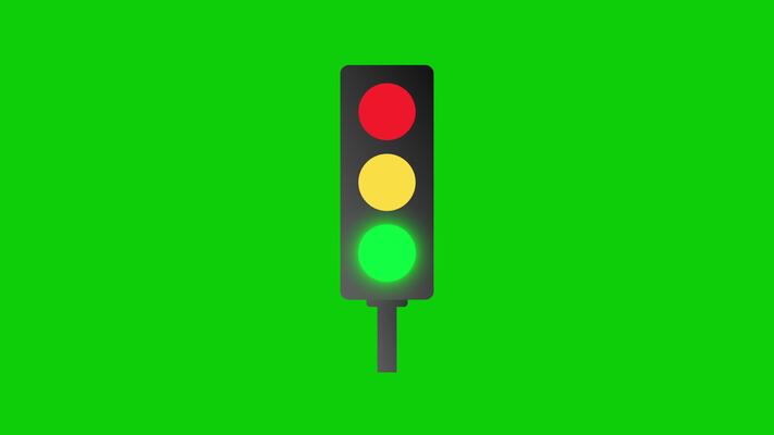 Traffic Light Animation Stock Video Footage for Free Download