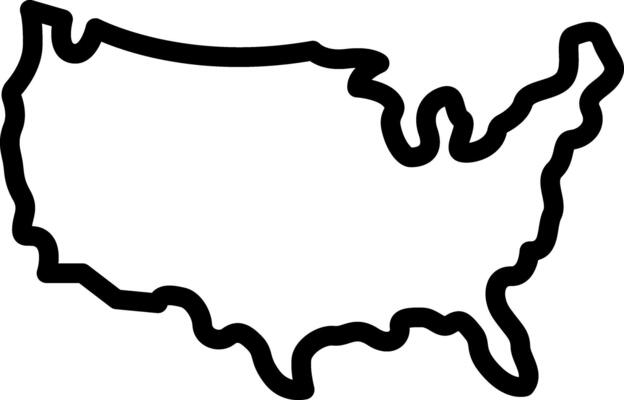 Usa Flag Outline Vector Art Icons And Graphics For Free Download