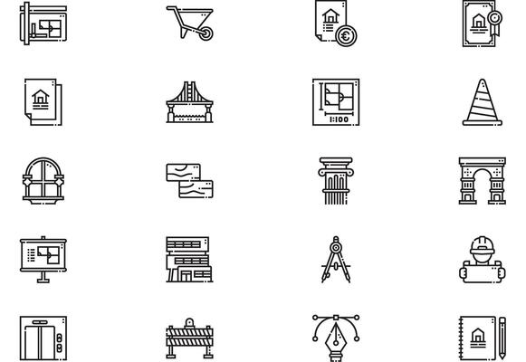 Architecture Icons Vector Art, Icons, and Graphics for Free Download