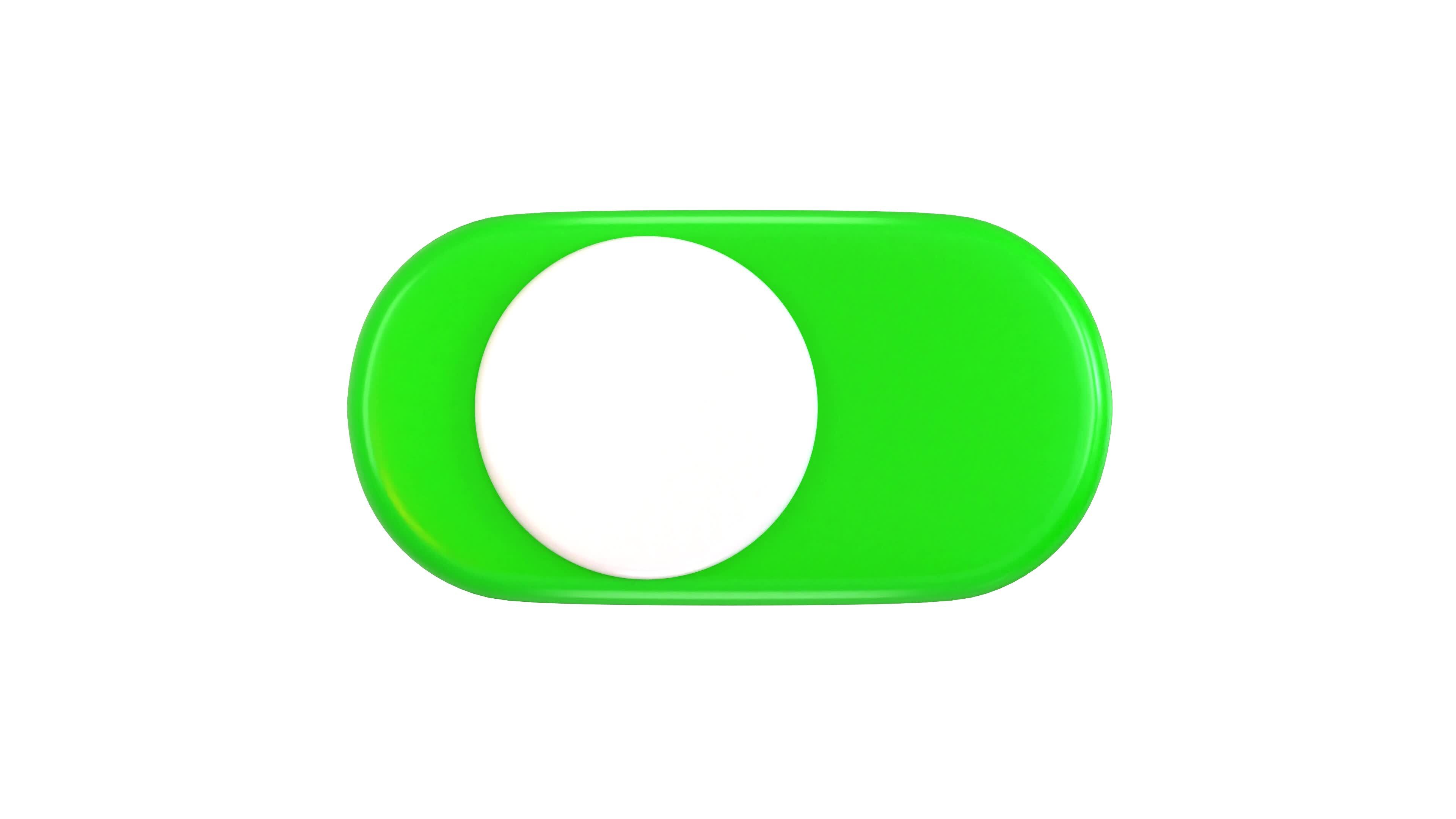 3d toggle switch on and off button icon animation on red and green color animation button ...