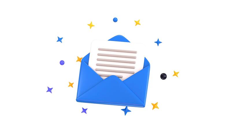 open envelope with letter card 3d animation 49478538 Stock Video at Vecteezy