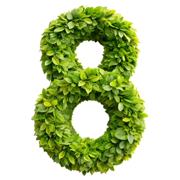 Number 8 PNGs for Free Download