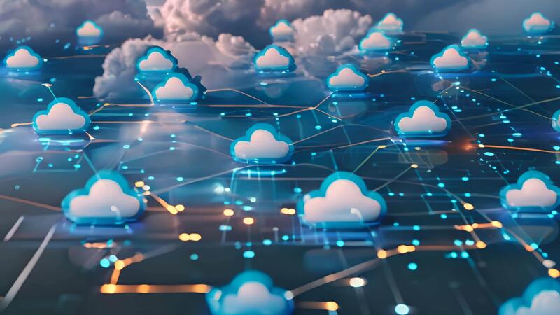 Cloud Computing Network Safe Encrypted Storage Personal Data Protection