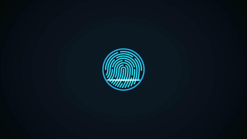 Finger Print Scanning Identification System Biometric Authorizations And Approval Concept Of