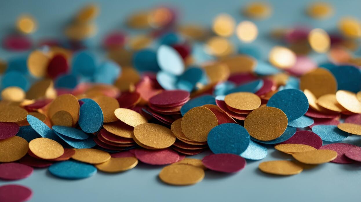 Blue And Gold Confetti Stock Photos, Images and Backgrounds for Free Download