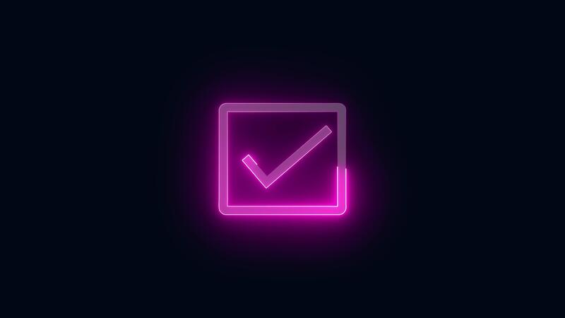check mark icon animation. Animation in motion graphics of a check mark ...