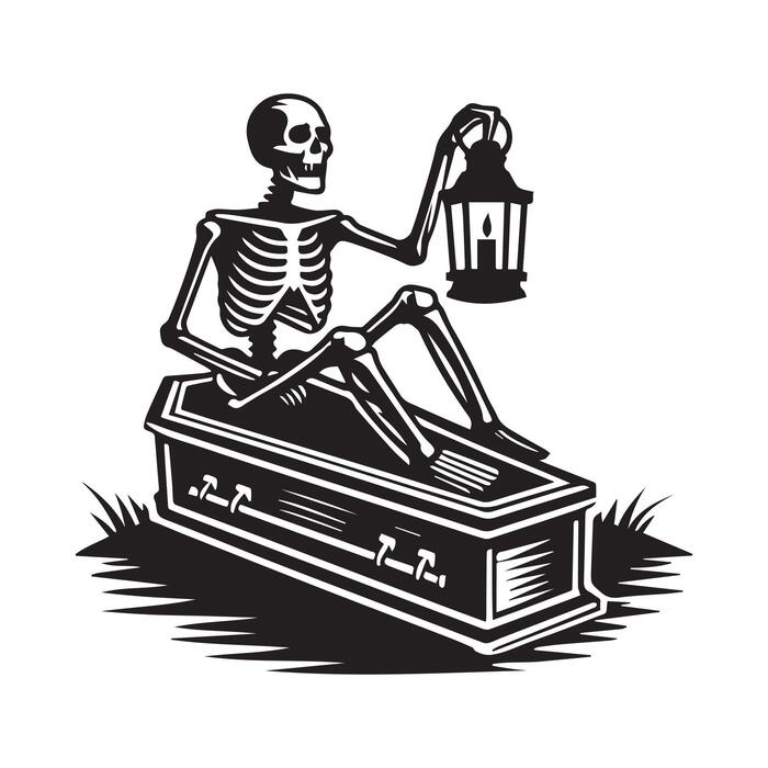 Skeleton Coffin Vector Art, Icons, and Graphics for Free Download