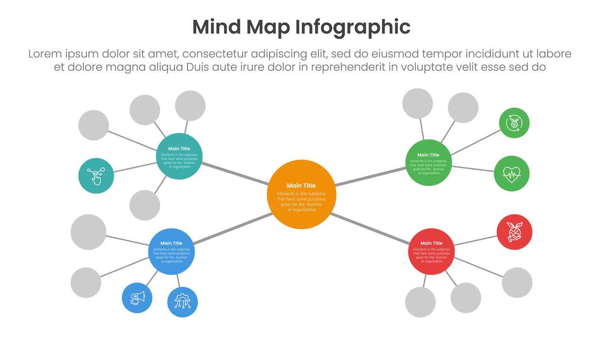 Mind Map Template Vector Art, Icons, and Graphics for Free Download