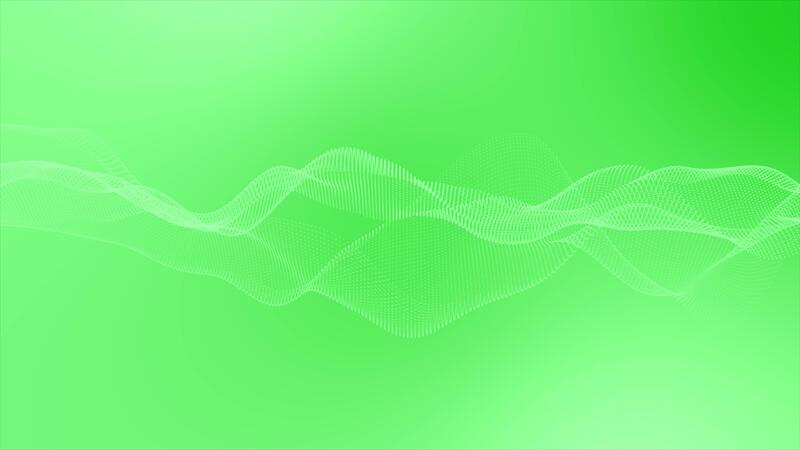 Green Color Hi Tech Particles Forming Wavy Pattern Futuristic Particles Background 49594937
