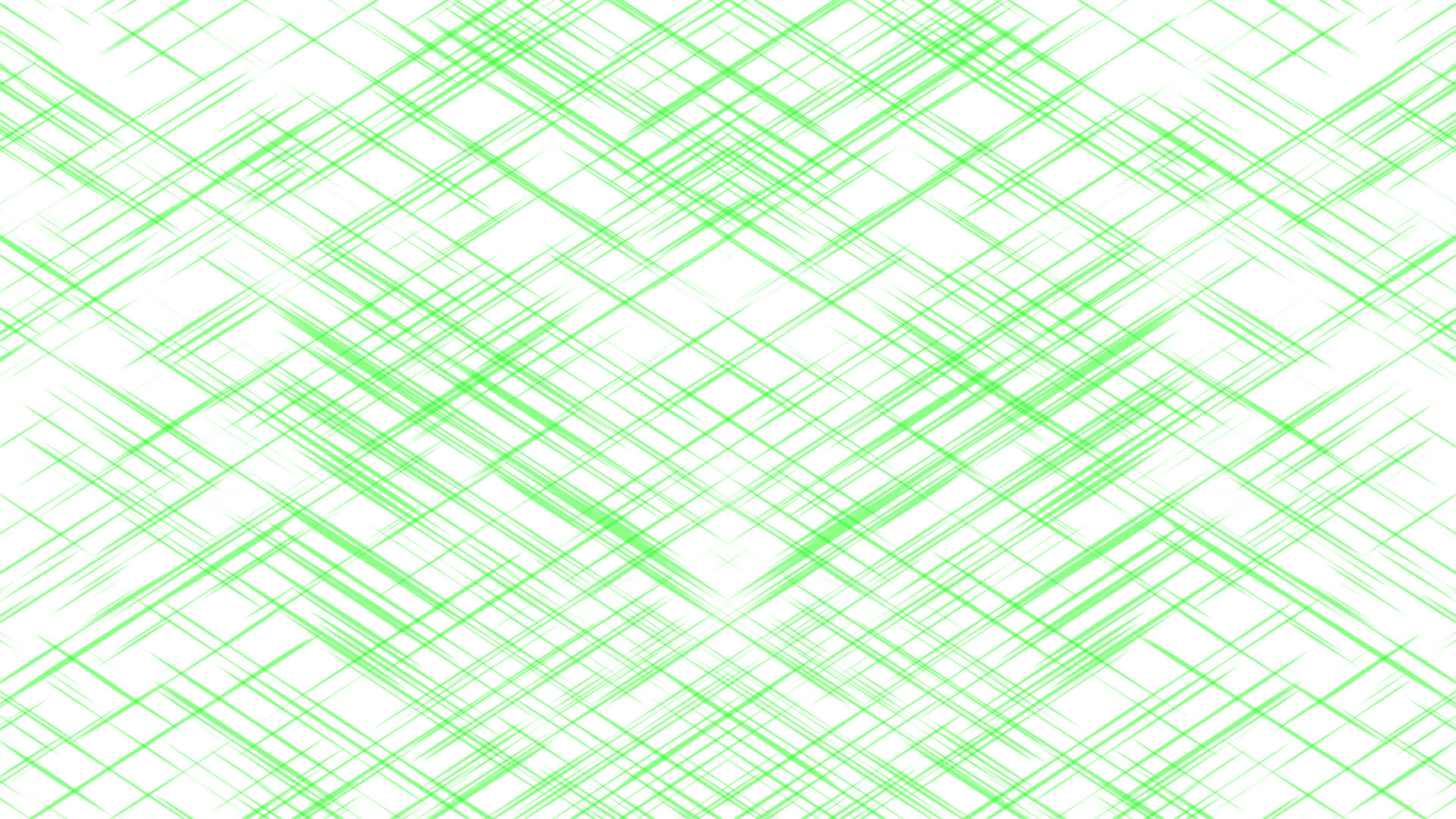 Green Color Criss Cross Lines Complex Pattern Abstract Design