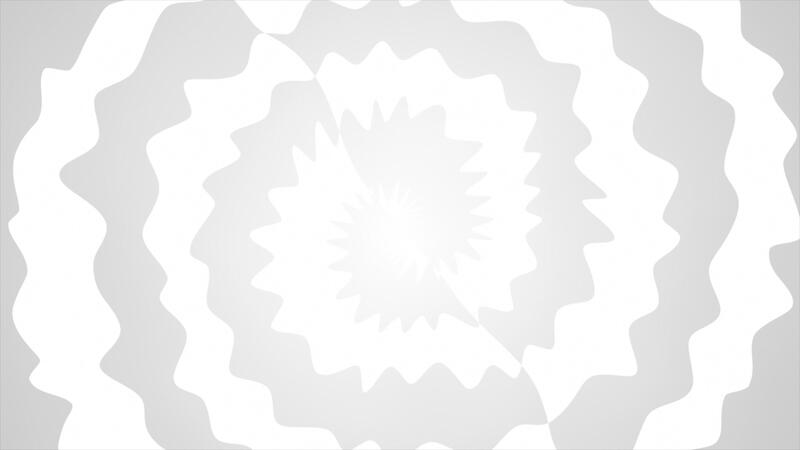 White Color Rotating Wavy Pattern Complex Pattern Abstract Design Loop