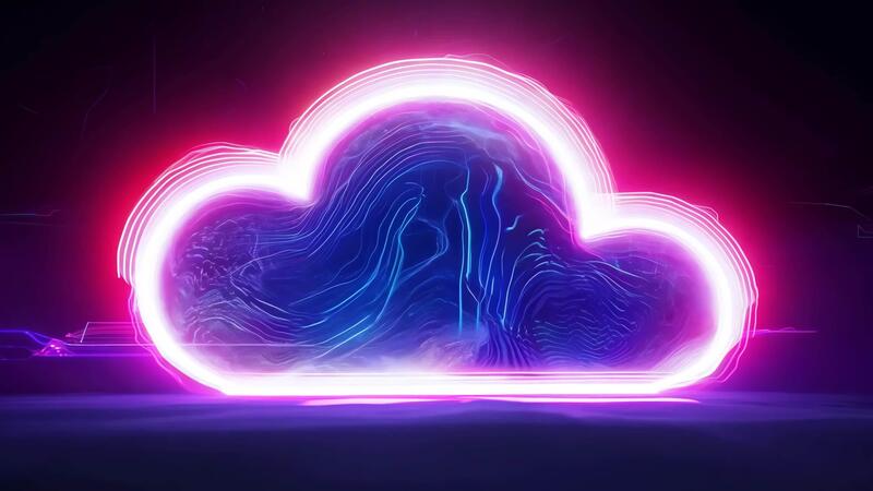 Cloud Computing Network Safe Encrypted Storage Personal Data Protection Verified Technology