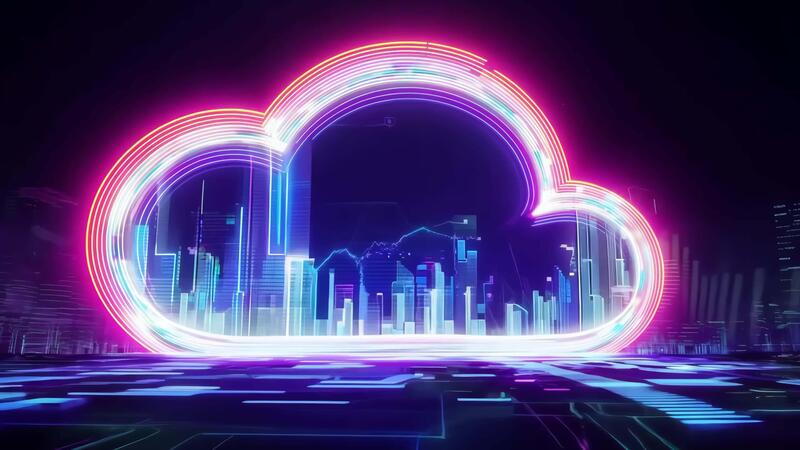 Cloud Computing Network Safe Encrypted Storage Personal Data Protection Verified Technology