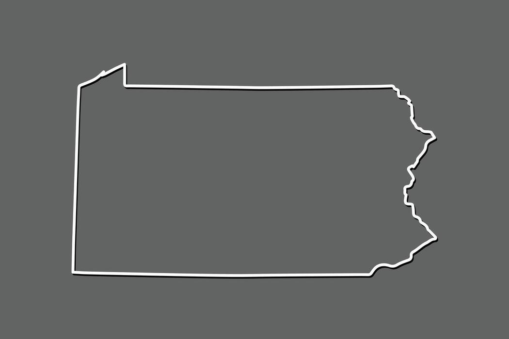 Pennsylvania State Outline Vector Art, Icons, and Graphics for Free ...