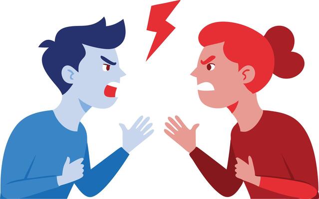 Two People Arguing Vector Art Icons And Graphics For Free Download