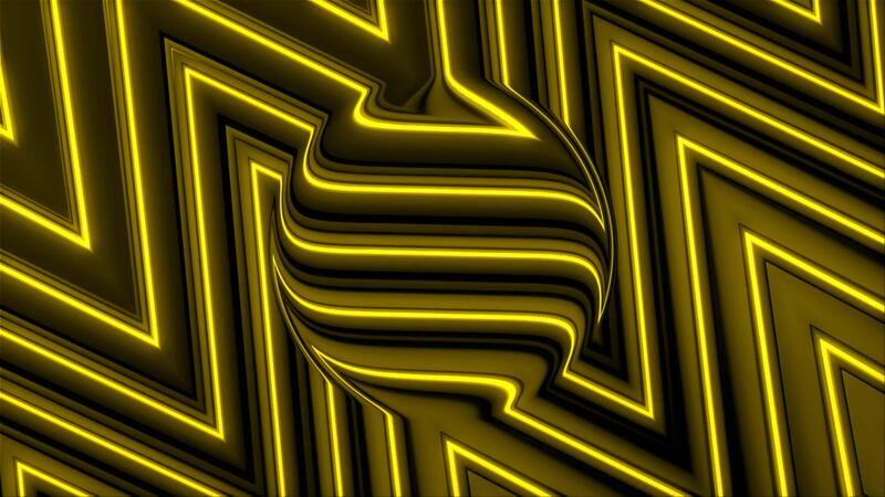 Round shaped object with the same zig zag pattern as on the background ...