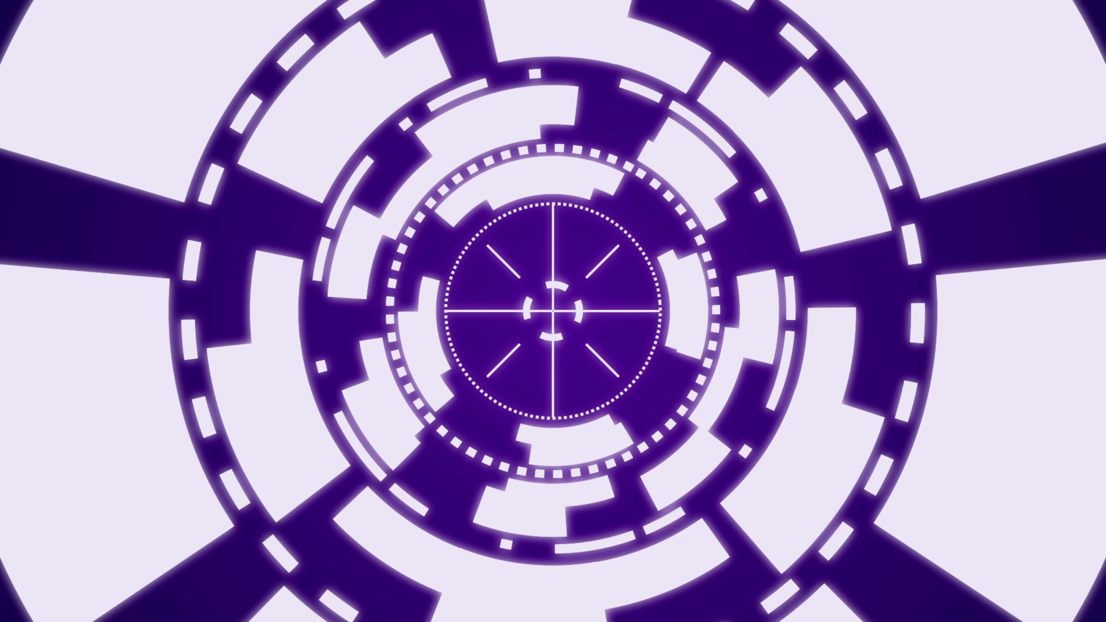 Target animation, purple futuristic background hud illustration suitable for technology ...