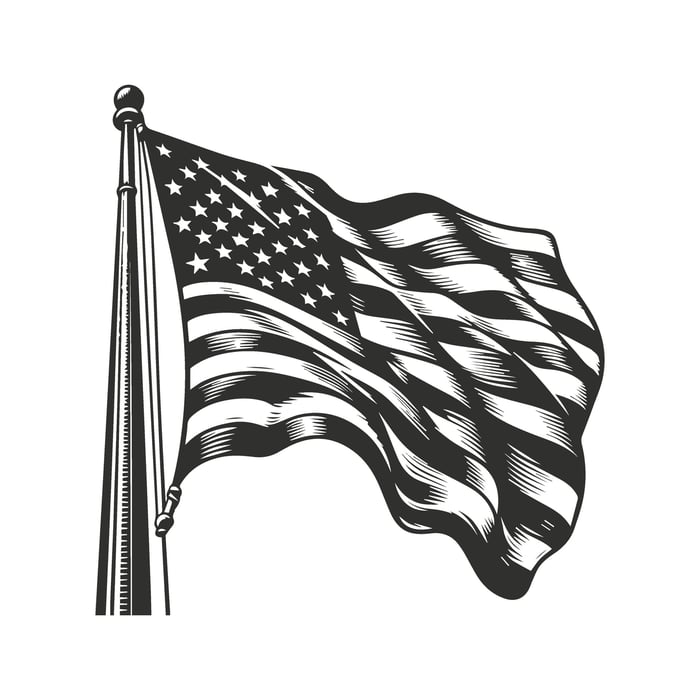 American Flag Waving Vector Art, Icons, and Graphics for Free Download