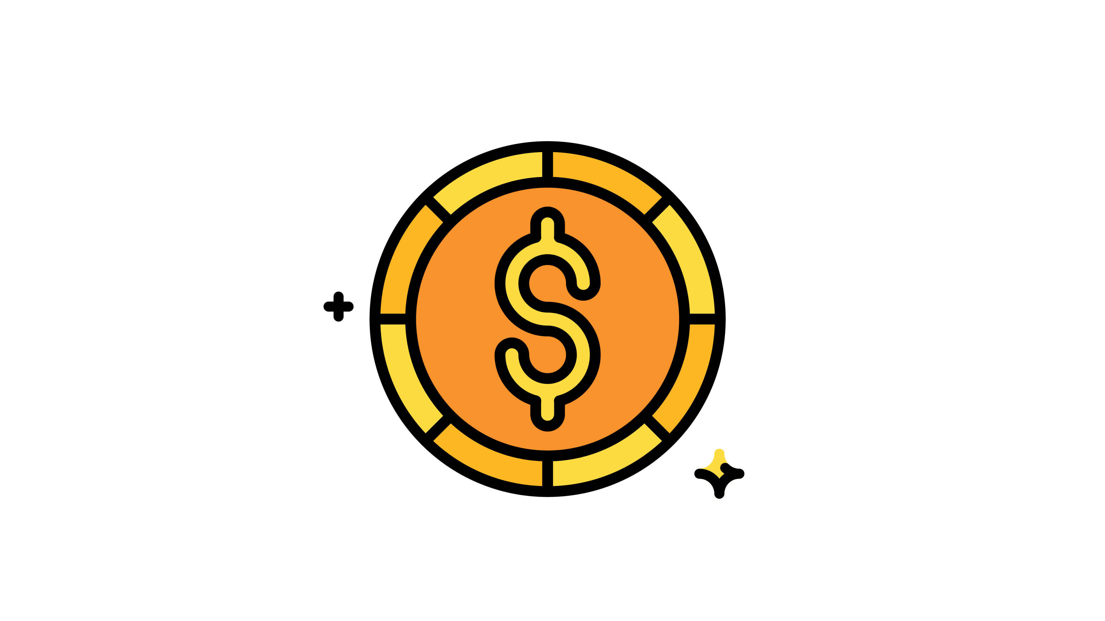 Dollar coin animation suitable for finance, banking, investment, wealth ...