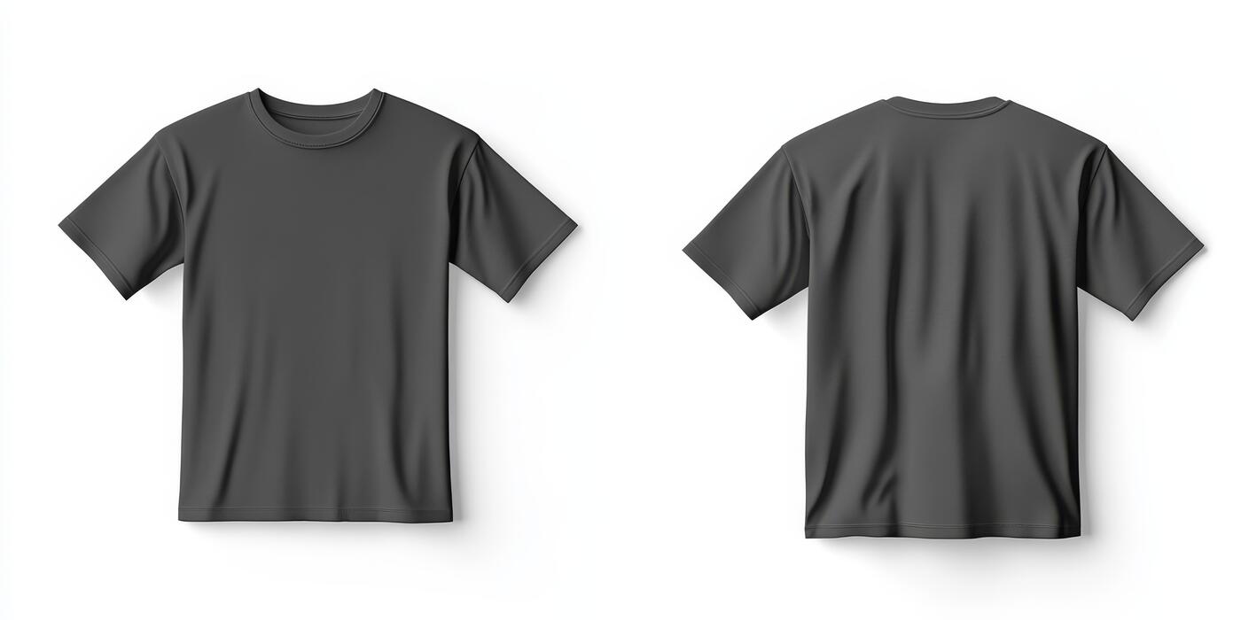 Grey T Shirt Front And Back Stock Photos, Images and Backgrounds for ...