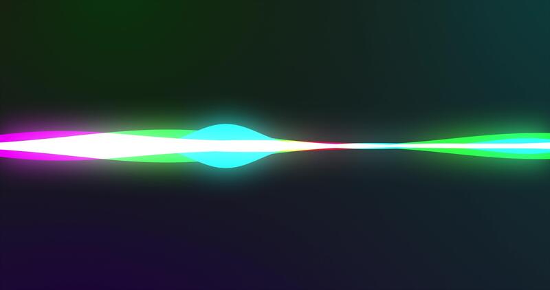 Sound visualization, voice waveform. Seamless loop sound wave, with ...