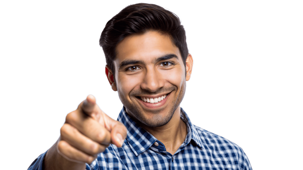 Guy Pointing PNGs for Free Download