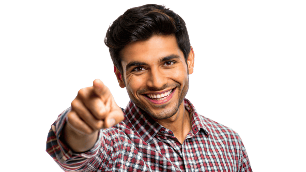 Man Pointing PNGs for Free Download