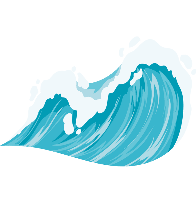 Cartoon Waves PNGs for Free Download