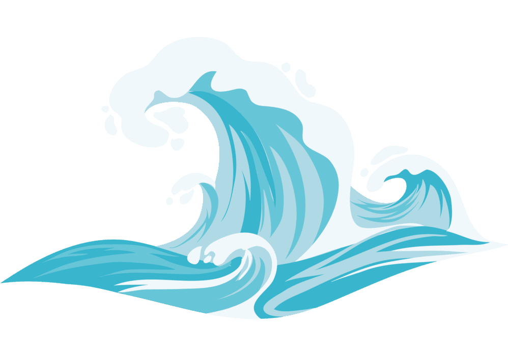 Cartoon Waves PNGs for Free Download