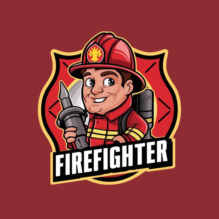 Firefighter Logo Vector Art, Icons, and Graphics for Free Download