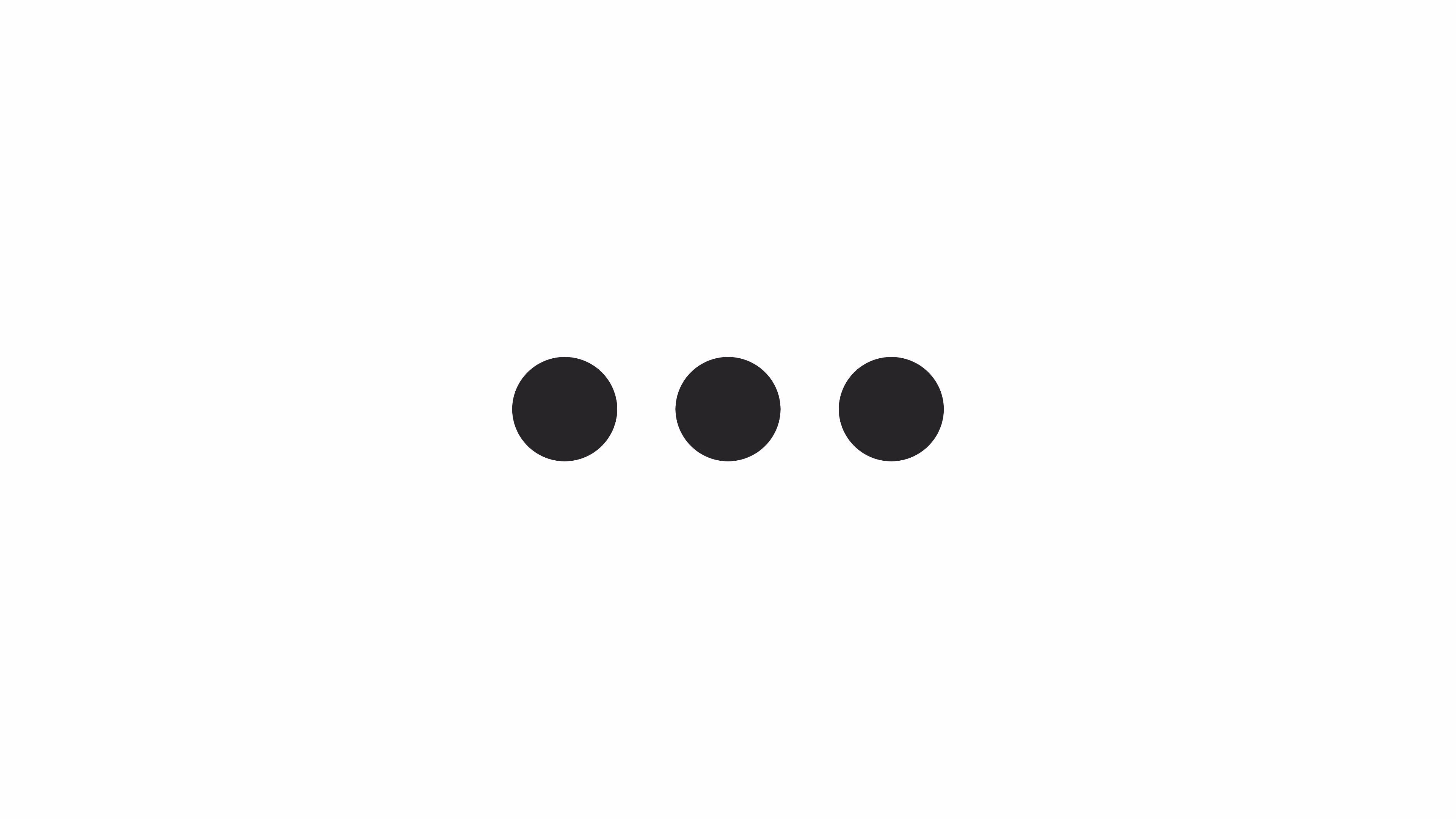 Cut in halves moving dots loading animation black and white. System ...