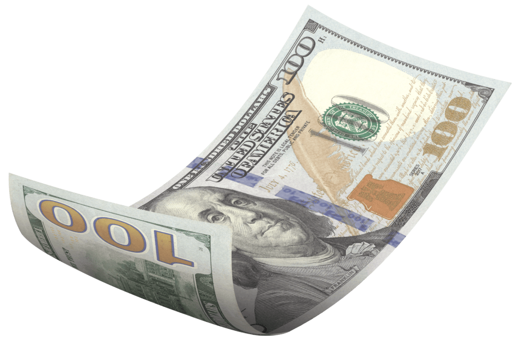 100 Dollar Bills PNGs for Free Download