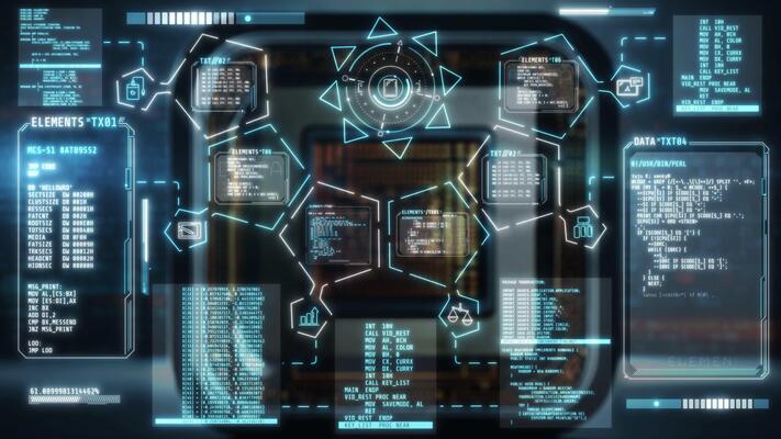 Hacking Screen Stock Video Footage for Free Download