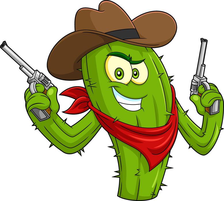 Cowboy Cactus Vector Art, Icons, and Graphics for Free Download