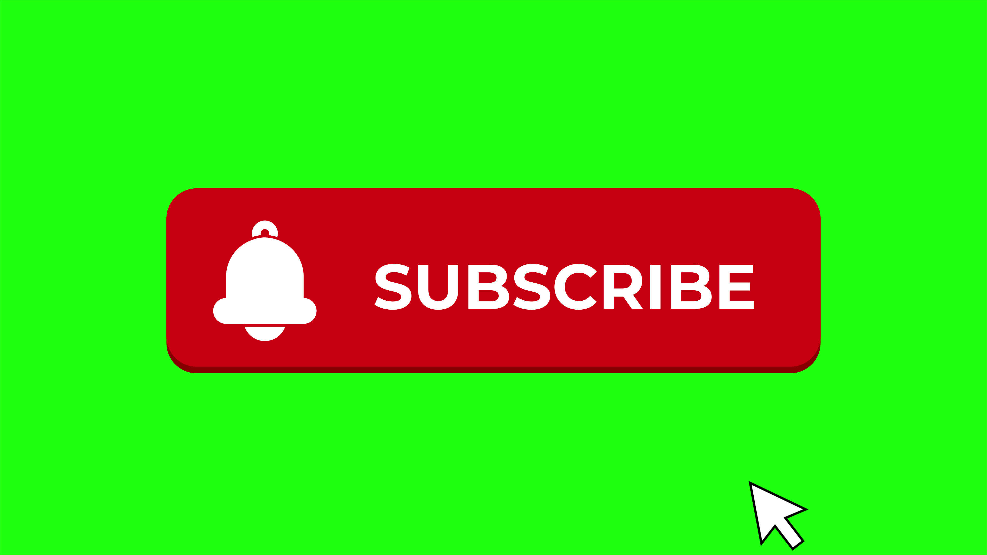 Red button subscribe of channel animation. Subscribe button in flat style. Subscribe red button ...