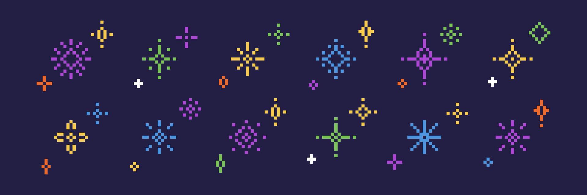 Pixel Sparkle Vector Art, Icons, and Graphics for Free Download