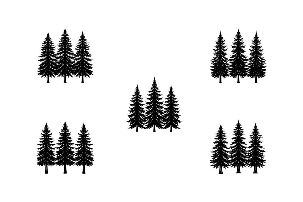 Simple Pine Tree Vector Art, Icons, and Graphics for Free Download