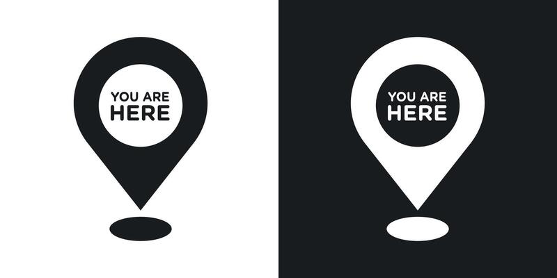 We Are Here Icon Vector Art, Icons, and Graphics for Free Download