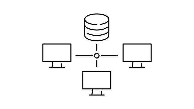 database outline icon animation. transparent background 50206376 Stock ...