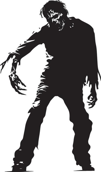 Zombie Outline Vector Art, Icons, and Graphics for Free Download
