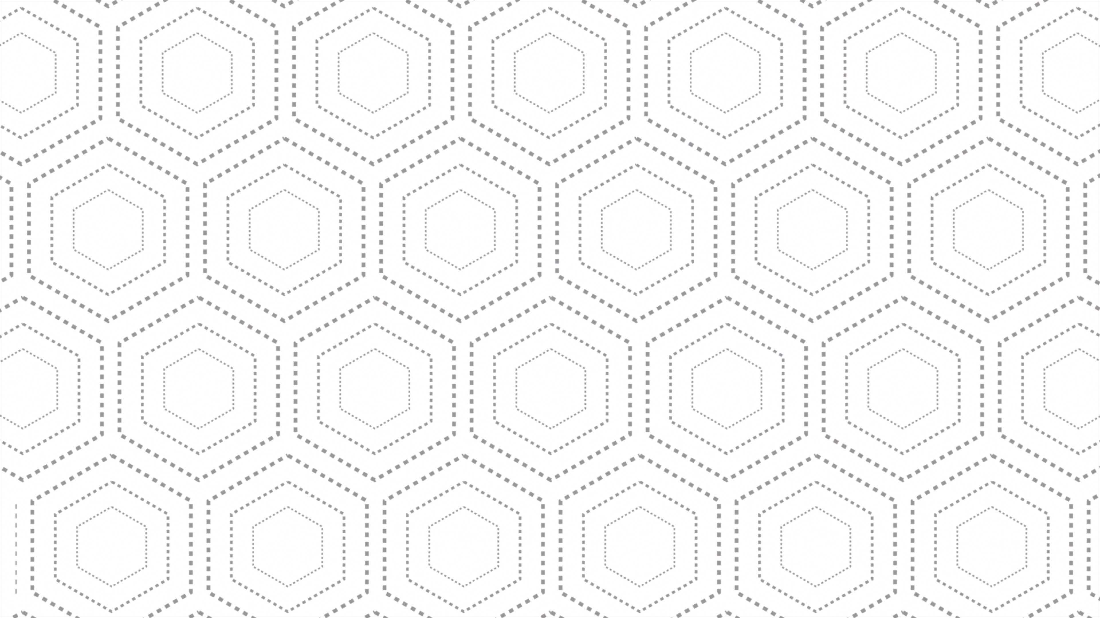 White And Black Color Simple And Elegant Hexagon Shapes Element Modern Loop Able Background