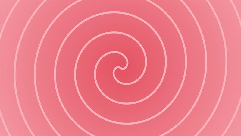 Red Color Rotating Circle Simple Design Creating Hypnotism Effect