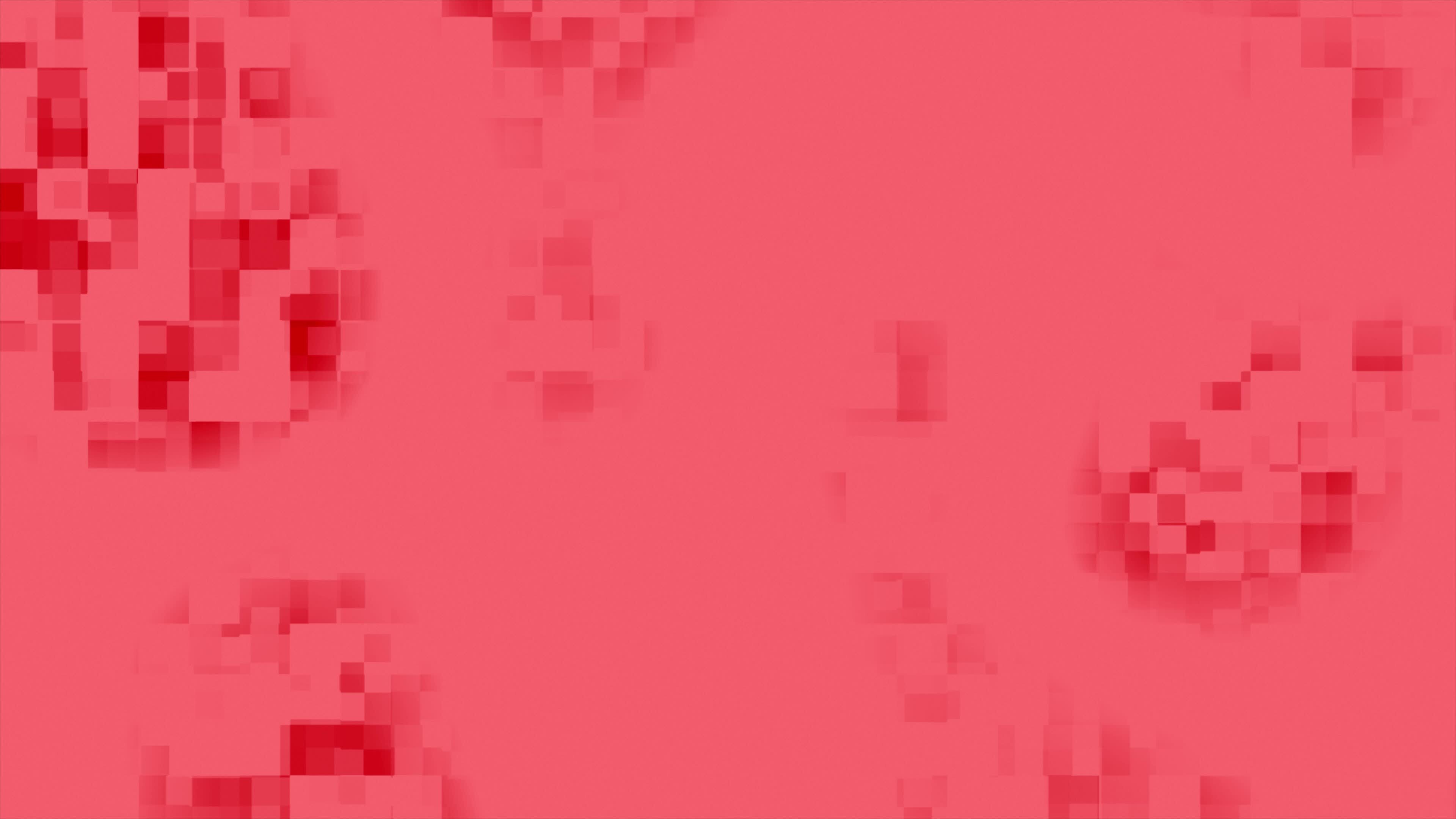 Red Color Complex Squares Pattern Abstract Design Technology Loop Able